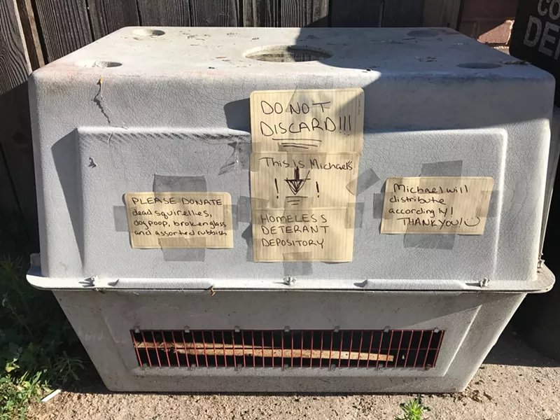 Denver Signs Encouraging Dead Squirrels and Feces as Homeless Deterrent ...