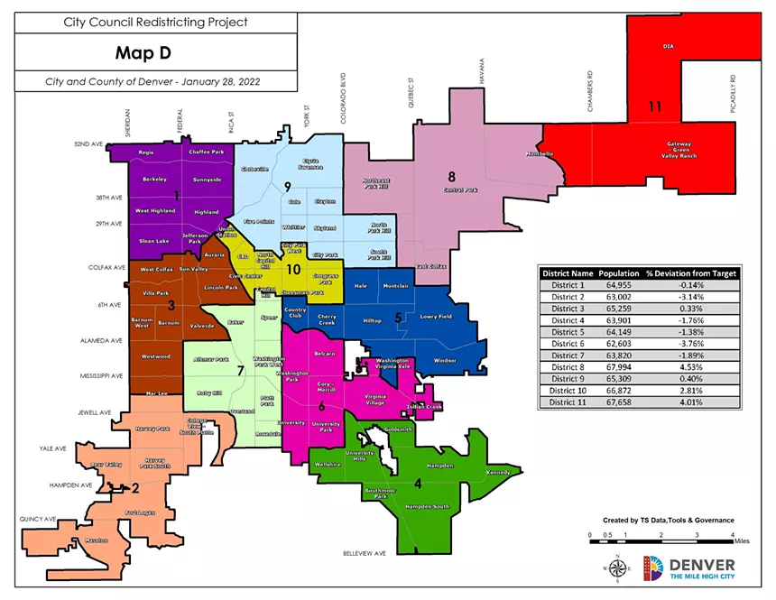 Map D Gaining Momentum in Denver City Council Redistricting Process ...
