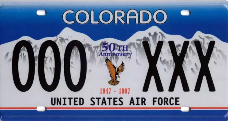 Colorado Special License Plates: Most and Least Popular | Westword