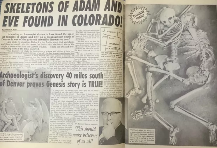 Adam and Eve's Skeletons Found in Colorado, Claimed Weekly World News ...