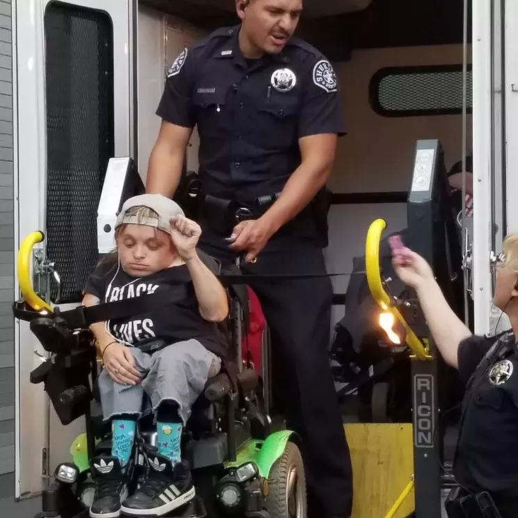 Wheelchair Sports Camp s Kalyn Heffernan On Arrest With ADAPT At Cory wheelchair-sports-camp-s-kalyn-heffernan-on-arrest-with-adapt-at-cory