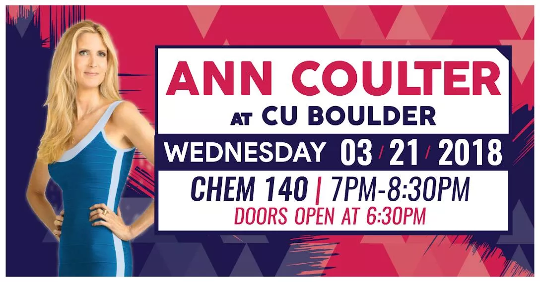Ann Coulter at CU Boulder: Sponsor's Last Event Sparked CSU Neo-Nazi ...