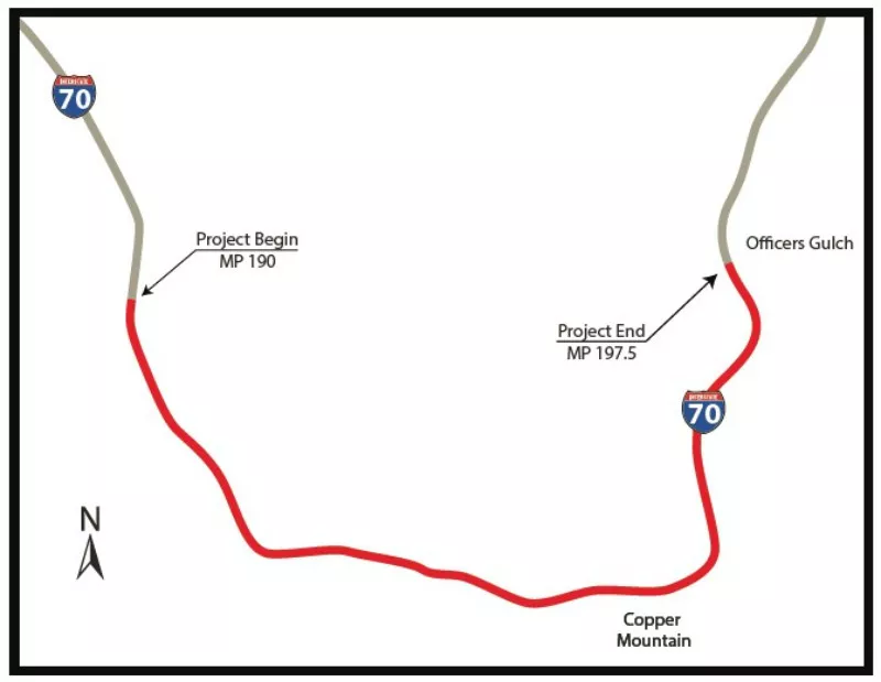 Colorado Interstate 70 Vail Pass Mountain Drive Project and Traffic ...